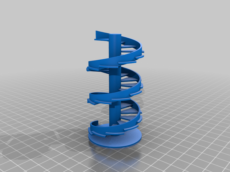 HO Scale spiral stair and bridge by Gordyt47 | Download free STL model ...