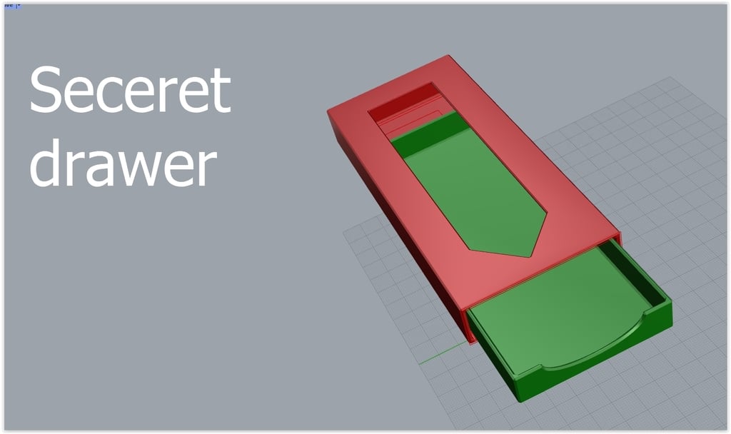 Seceret drawer by Gordyt47 | Download free STL model | Printables.com