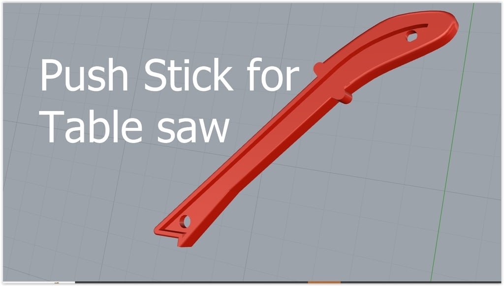 Push stick for table saw by Gordyt47 | Download free STL model ...