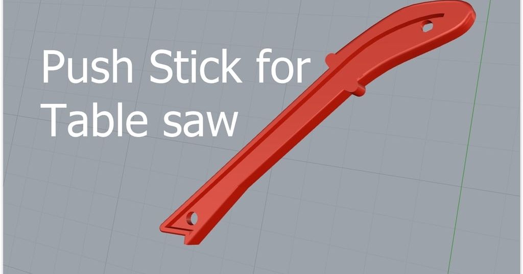 Push stick for table saw by Gordyt47 | Download free STL model ...