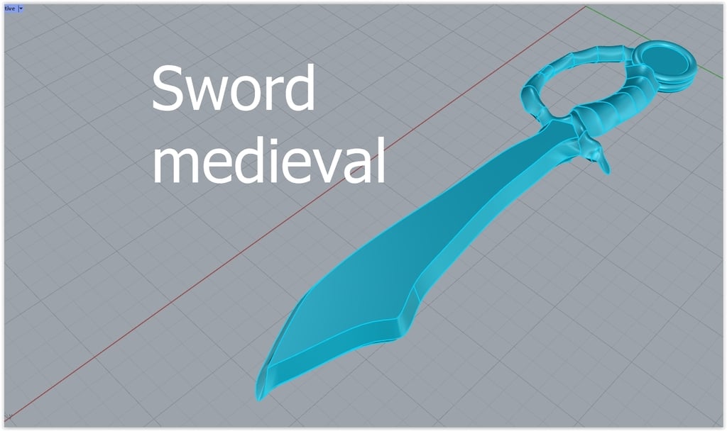 Sword medieval by Gordyt47 | Download free STL model | Printables.com