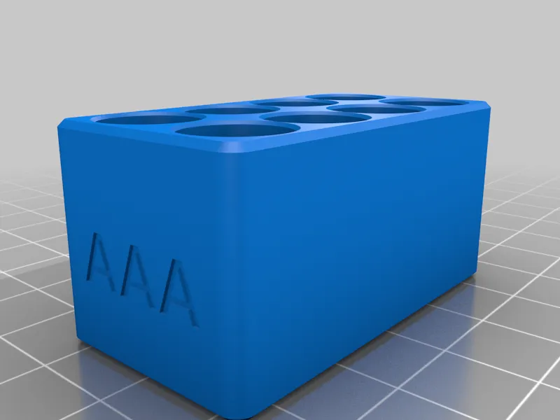 Battery storage holder AAA AA and 9V by Gordyt47 | Download free STL ...