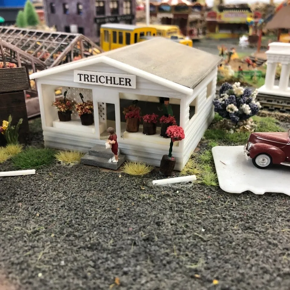 HO Scale Flower shop by Gordyt47 | Download free STL model | Printables.com