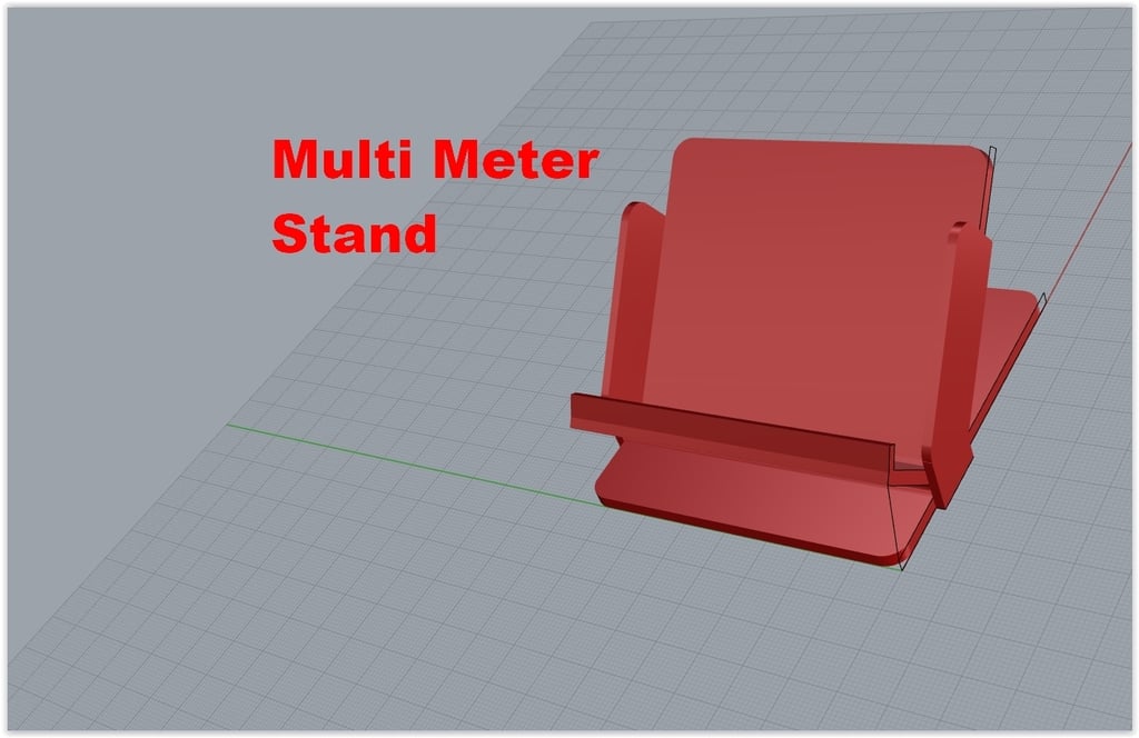 Meter Stand for multi Meter by Gordyt47 | Download free STL model ...
