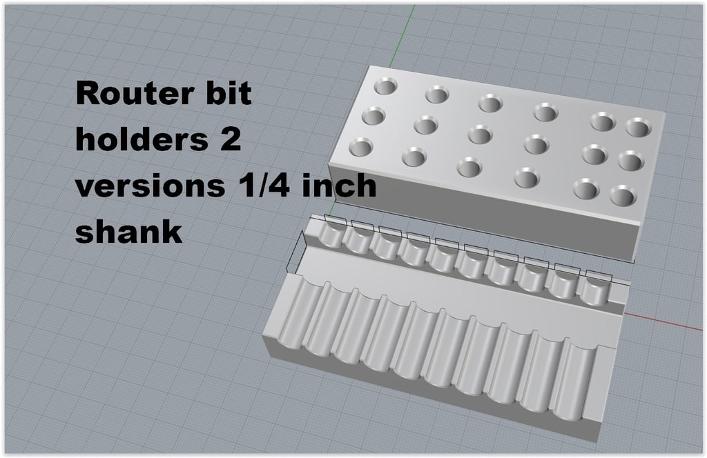 Router Bit holders by Gordyt47 | Download free STL model | Printables.com