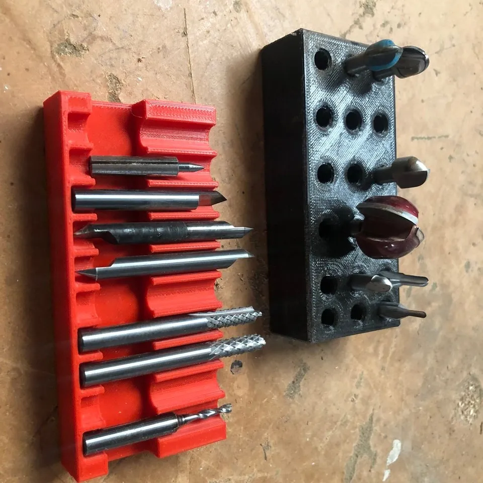 Router Bit holders by Gordyt47 | Download free STL model | Printables.com