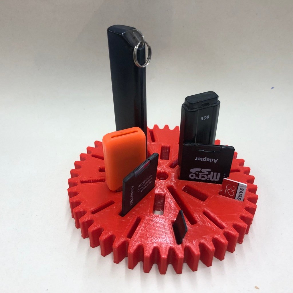 Media holder 3 types USB SD and Micro SD by Gordyt47 | Download free STL model | Printables.com