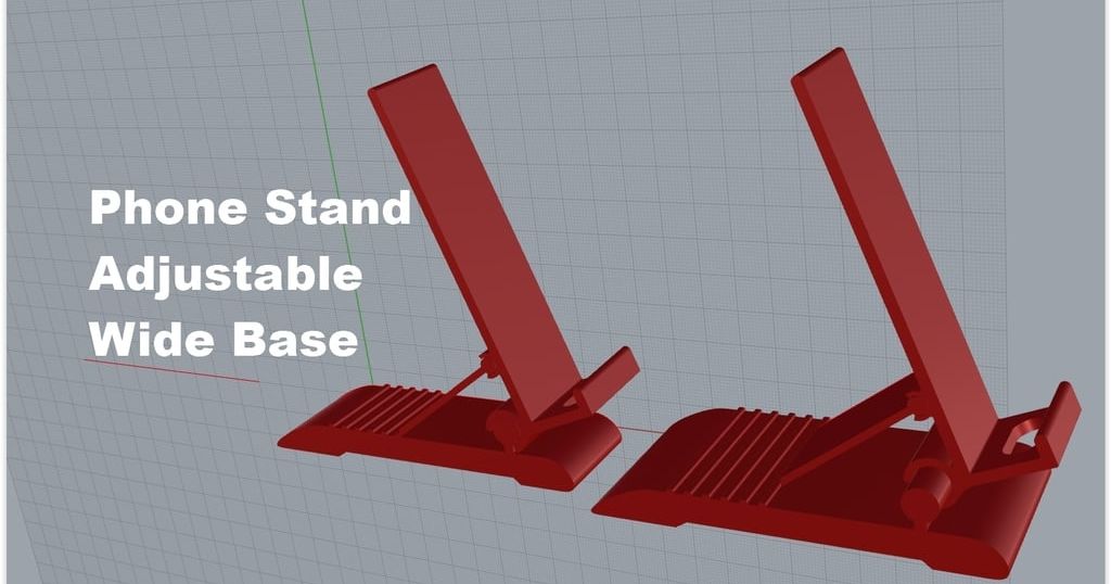 Phone stand Adjustable by Gordyt47 | Download free STL model ...