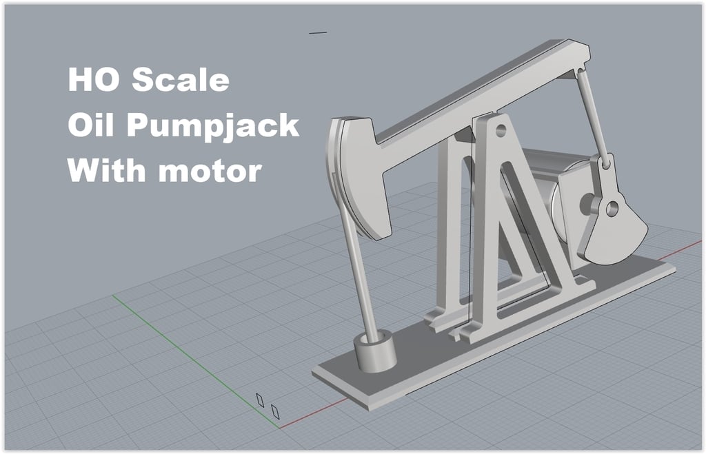 HO Scale Pump Jack by Gordyt47 | Download free STL model | Printables.com
