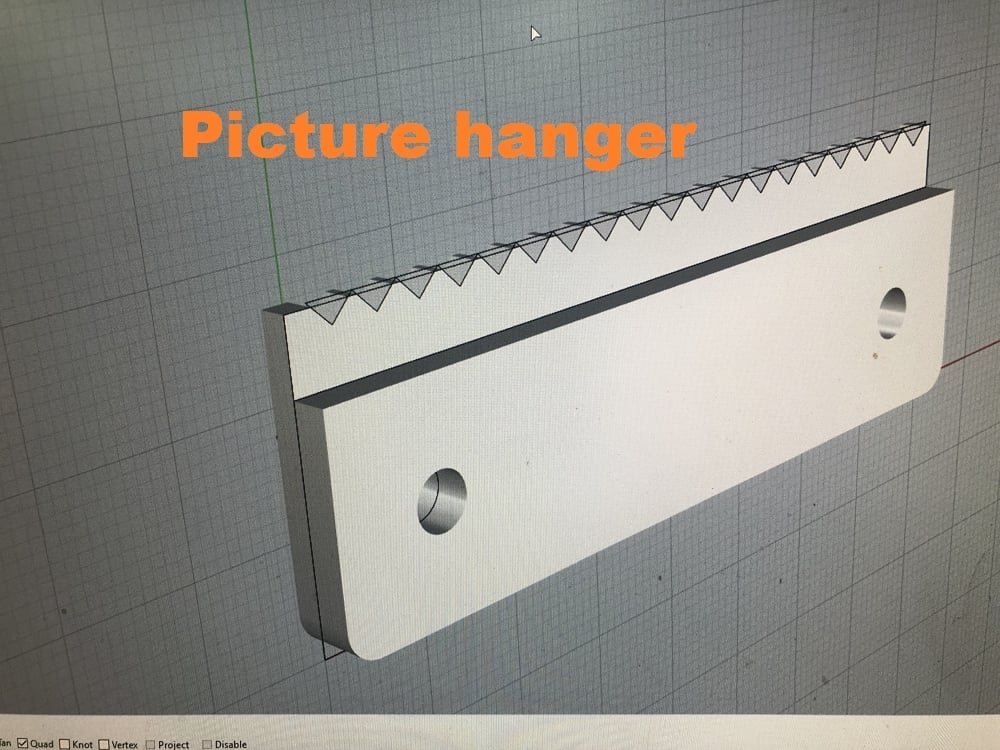 Picture hanger by Gordyt47 | Download free STL model | Printables.com