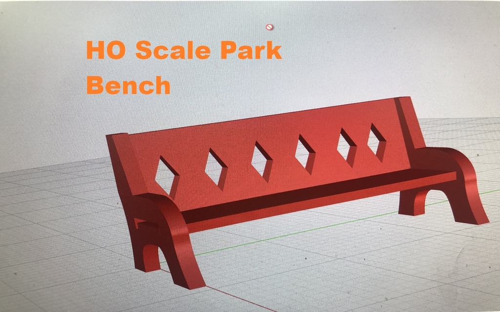 HO Scale Park Bench by Gordyt47 | Download free STL model | Printables.com
