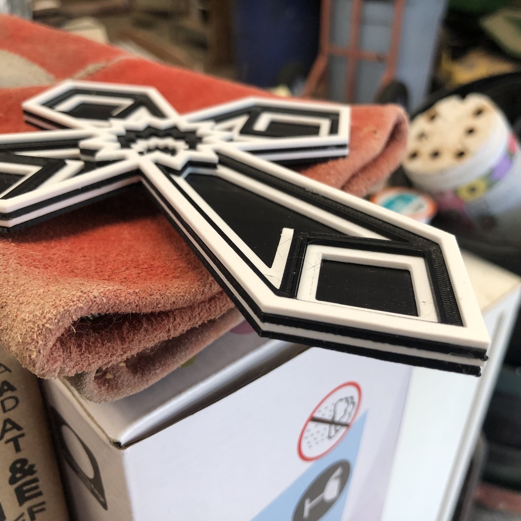 Cross Layered 3D print or Laser cut all files 7 inch tall scale x y for ...