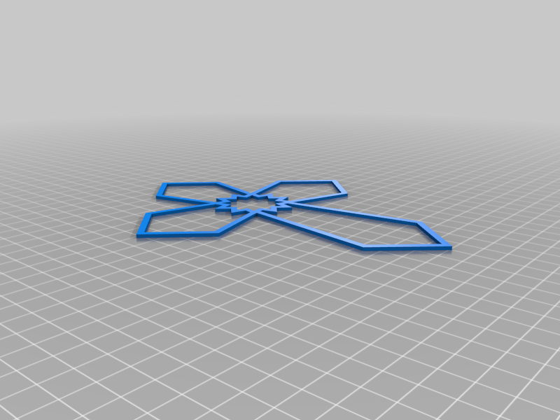 Cross Layered 3D print or Laser cut all files 7 inch tall scale x y for ...