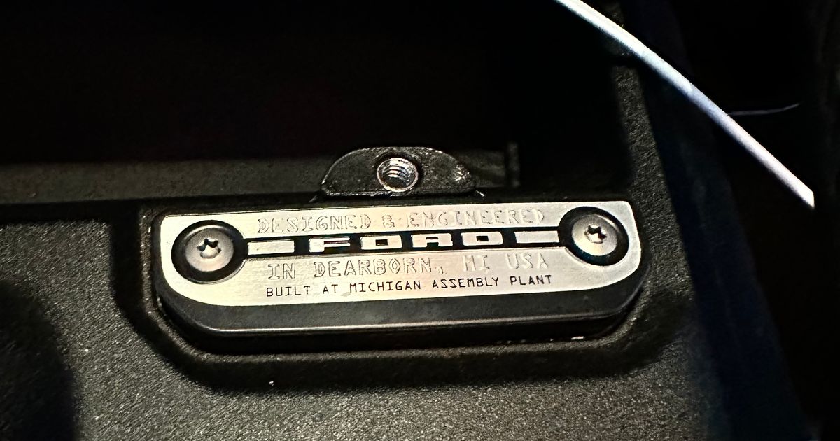 2021-2024 Ford Bronco plate phone mount by Jeremy311 | Download free ...