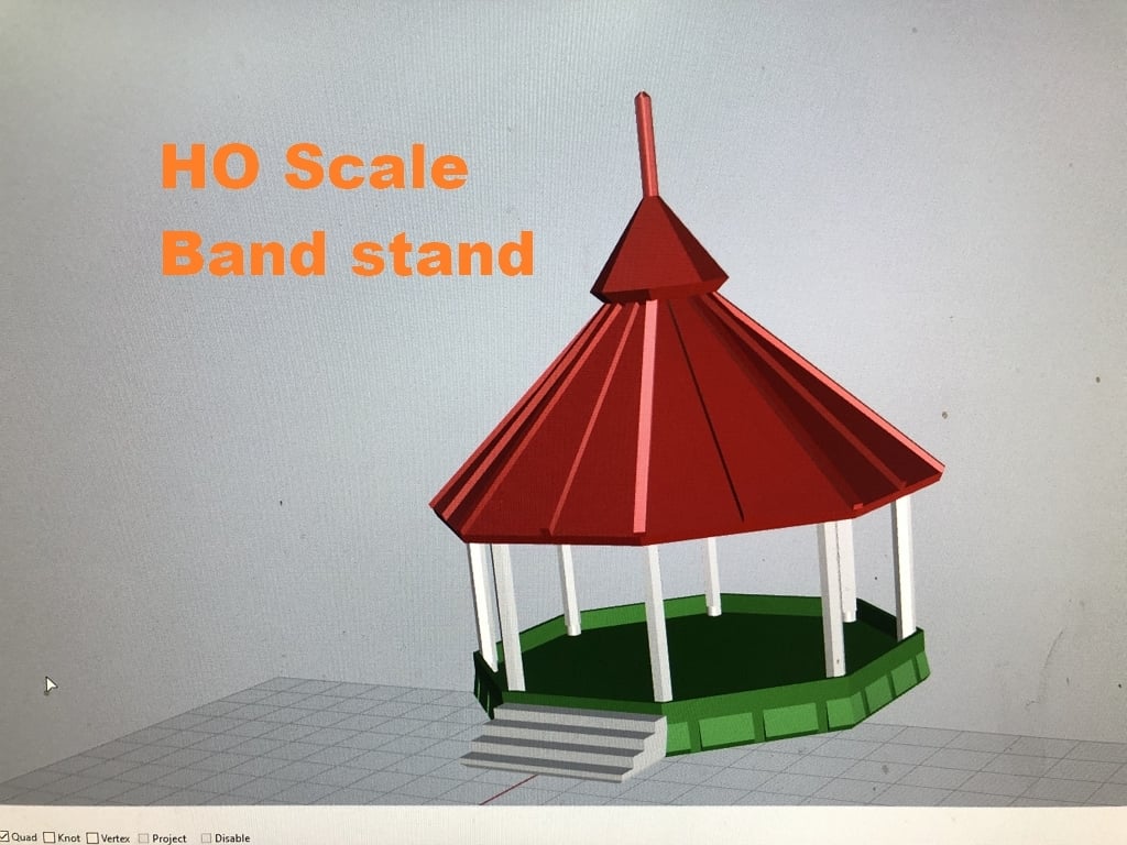 HO Scale Band stand by Gordyt47 | Download free STL model | Printables.com