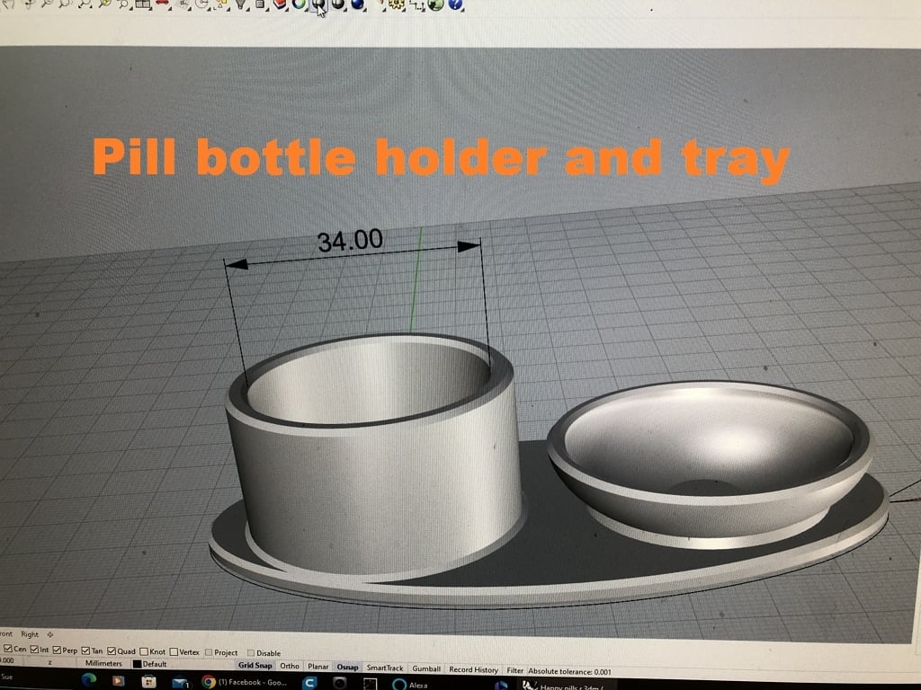 Pill bottle with tray. Put pills in the tray to make sure to take them ...