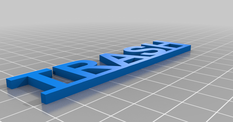 Sign for Trash and Recycle bins by Gordyt47 | Download free STL model ...