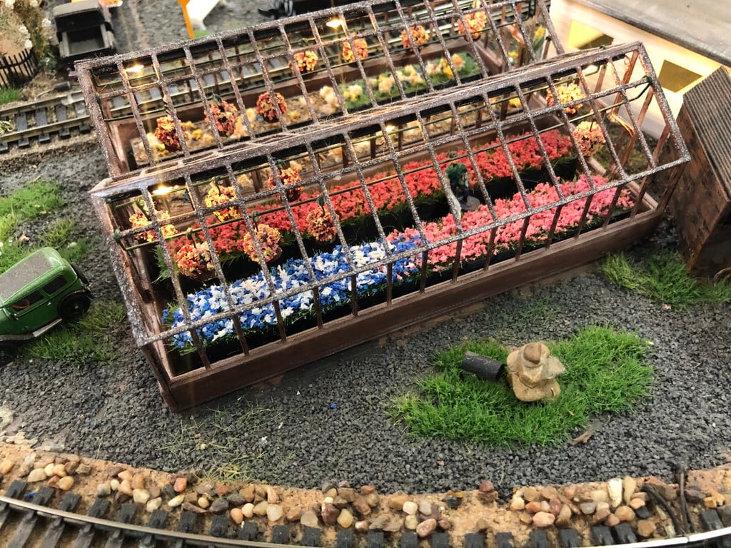 Ho Scale model train Greenhouse by Gordyt47 | Download free STL model ...