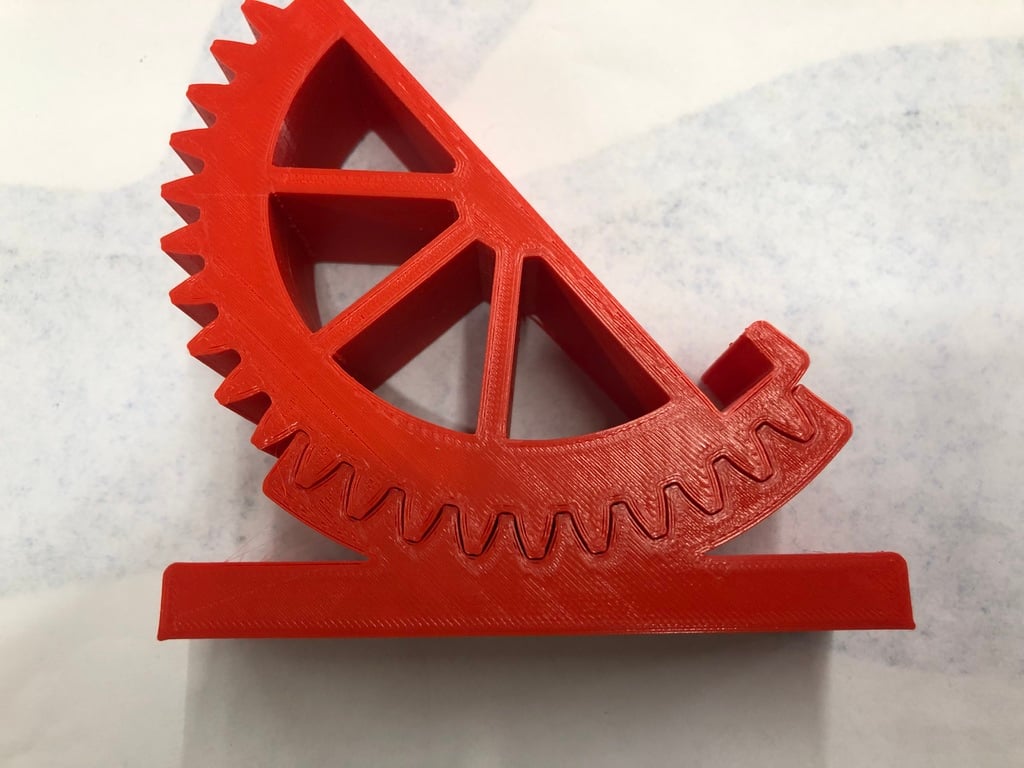 Phone Stand gear look adjustable by Gordyt47 | Download free STL model ...