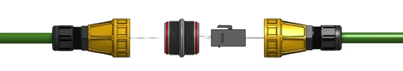 Keystone waterproof inline connector by corteXcrank | Download free STL ...
