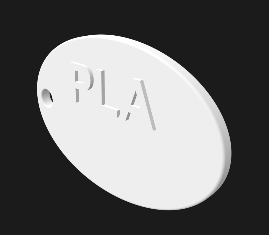 Filament Sample Keyring by 3D Print Fun | Download free STL model | Printables.com