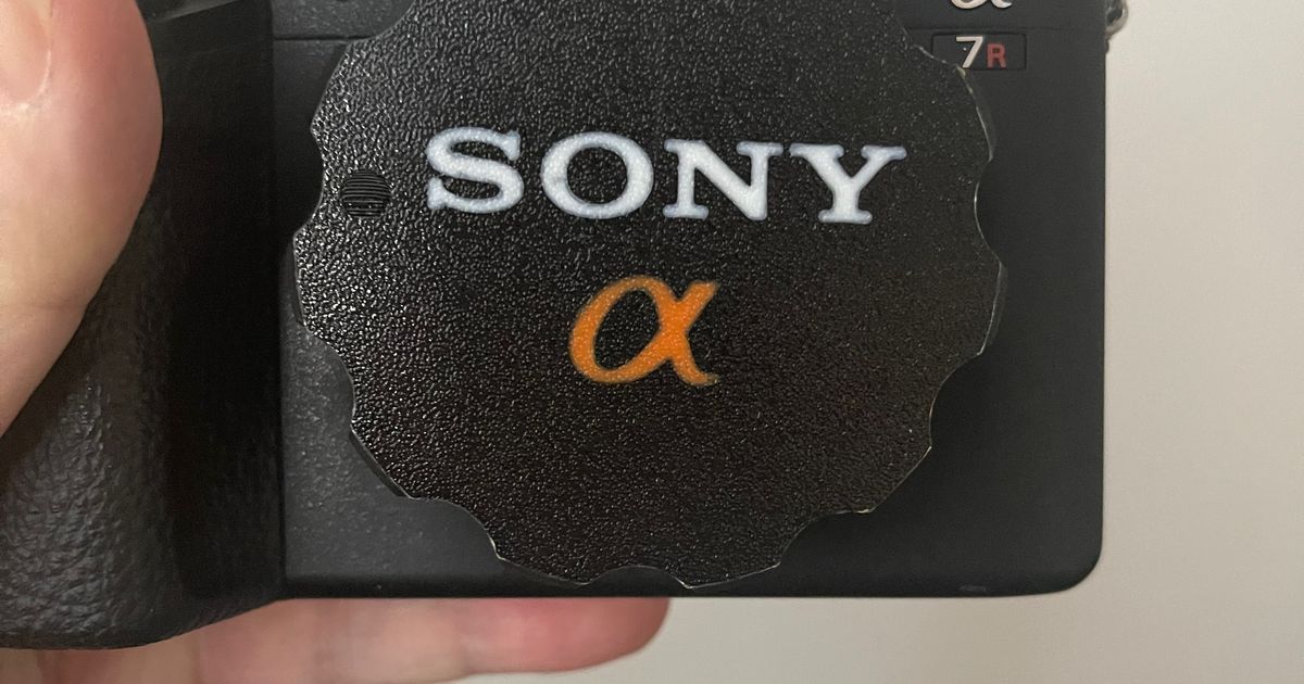 "Beefy" Sony Alpha Body Cap - With Logos - No Glue por John Hoke ...