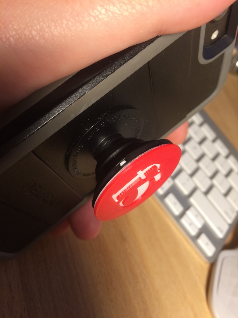 Replacement back for Pop Socket by 1ProjectAWeek | Download free STL ...