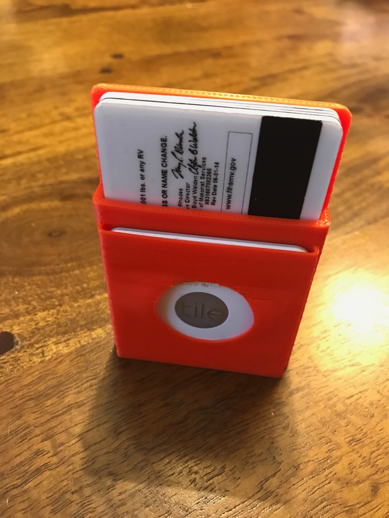 Wallet for Flexible Filament with space for Tile by 1ProjectAWeek ...