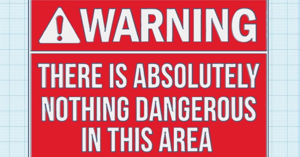 Caution: no danger por Luther | Descargar modelo STL gratuito ...