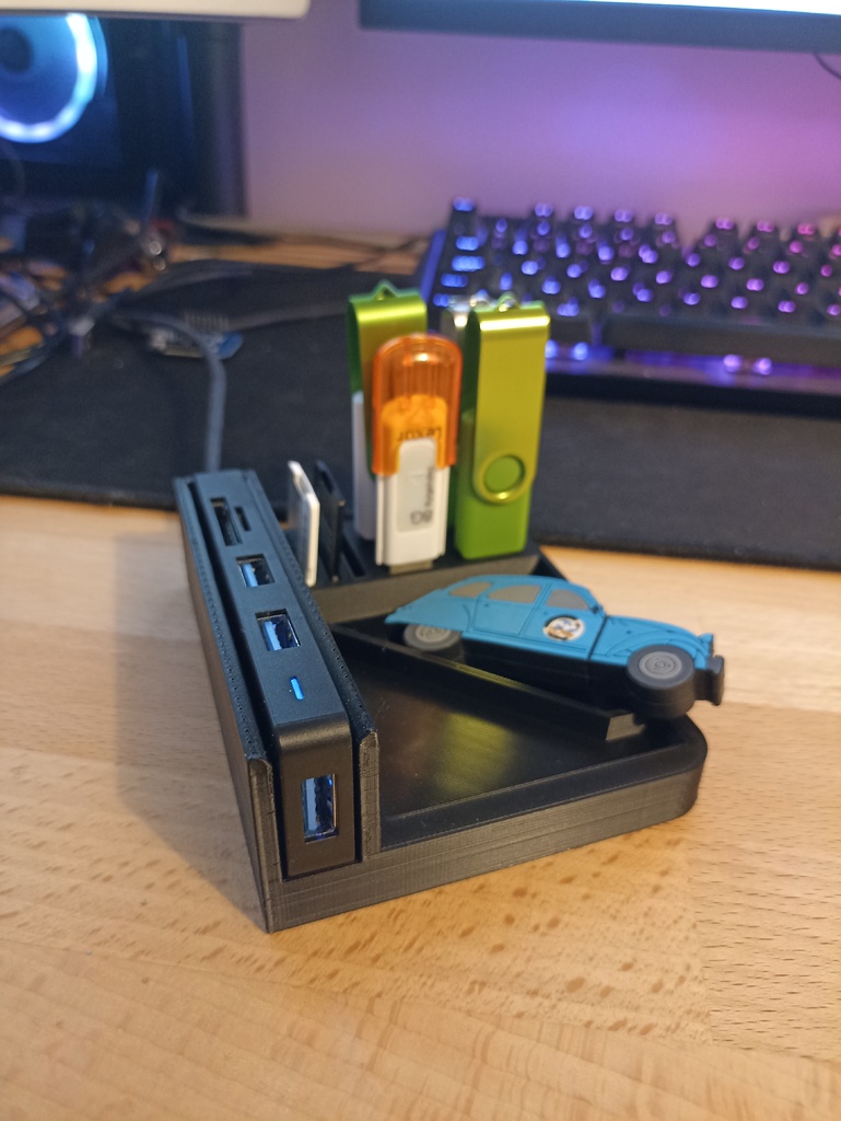 Tuspy USB Hub Card Holder by charles pflieger | Download free STL model ...