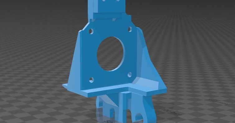 Aquila X3 direct drive mount, with filament sensor. For dual extruder ...