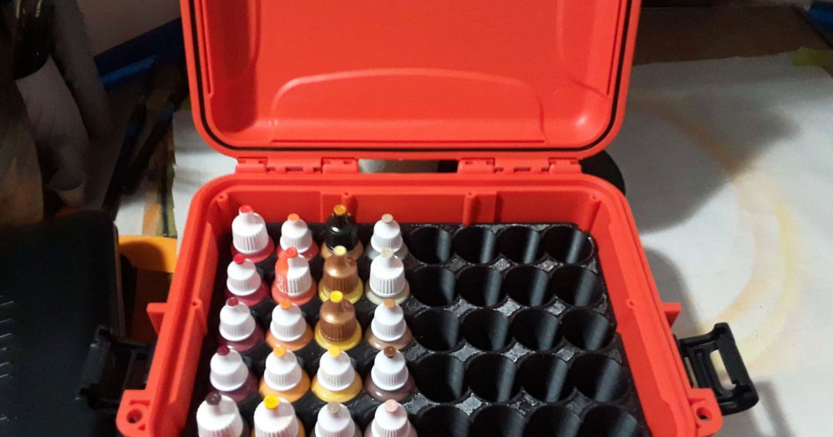 Nanuk 904 Insert for Model Paints by Sascha Uncia | Download free STL ...