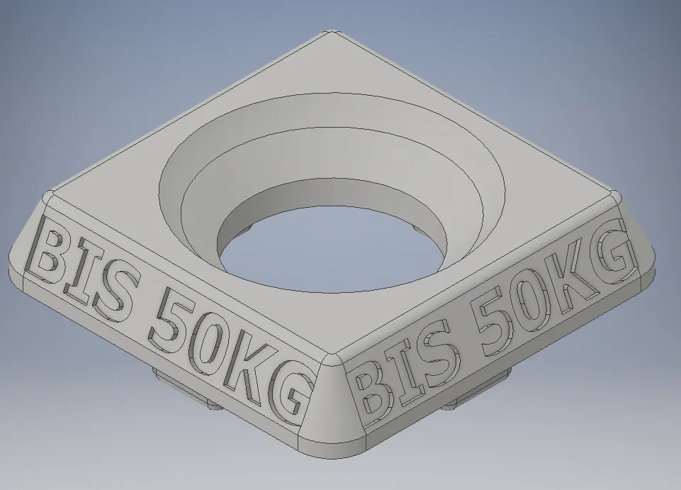 endplate for 40x40 aluminium extrusions for eyebolt by Nathan ...