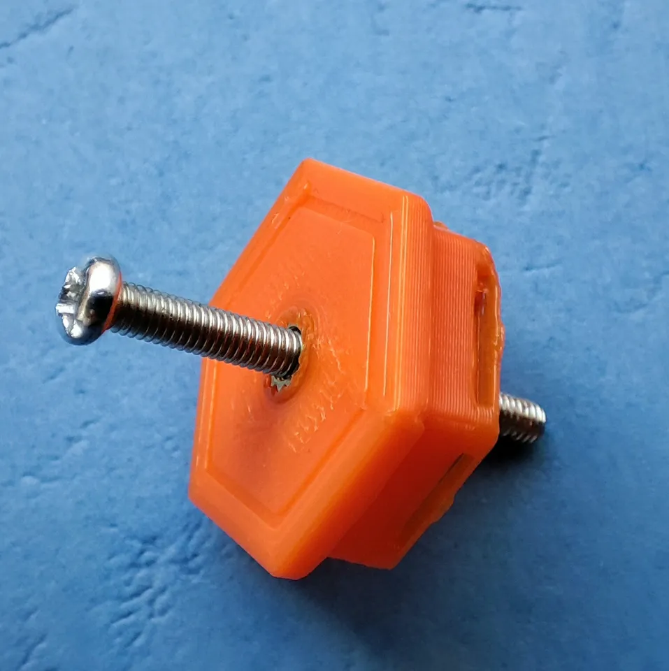 Insert for Honeycomb wall with M3 threaded brass insert by Odysseos ...