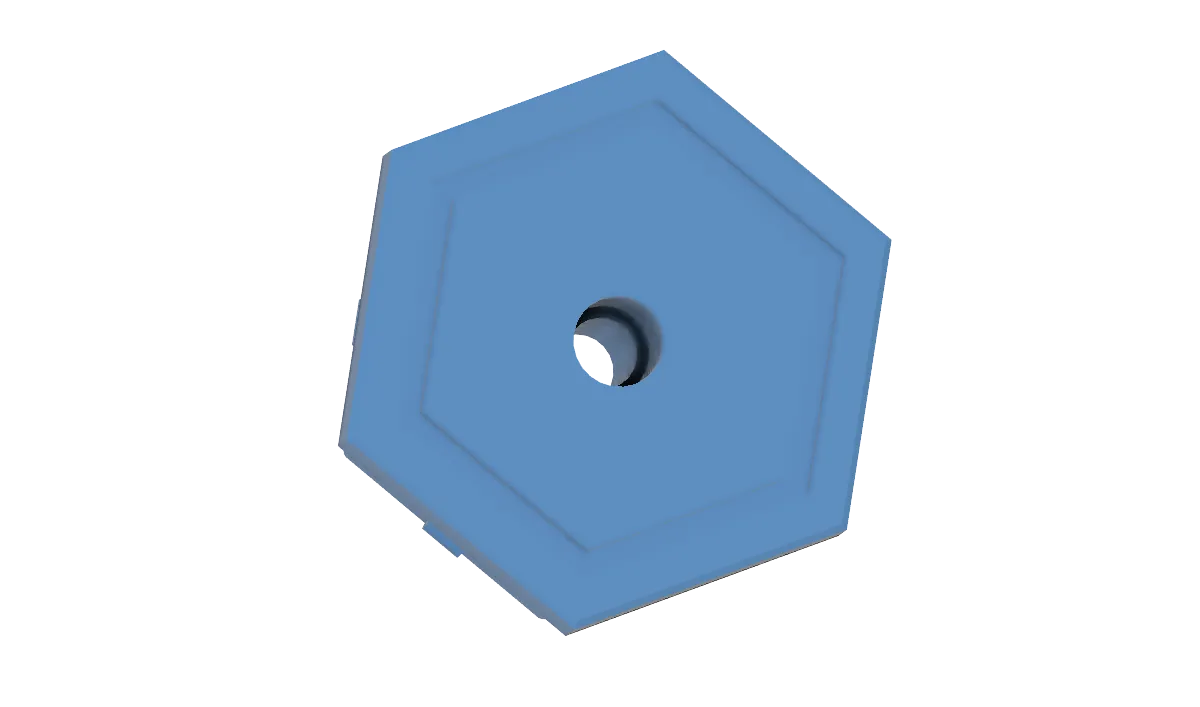 Insert for Honeycomb wall with M3 threaded brass insert by Odysseos ...