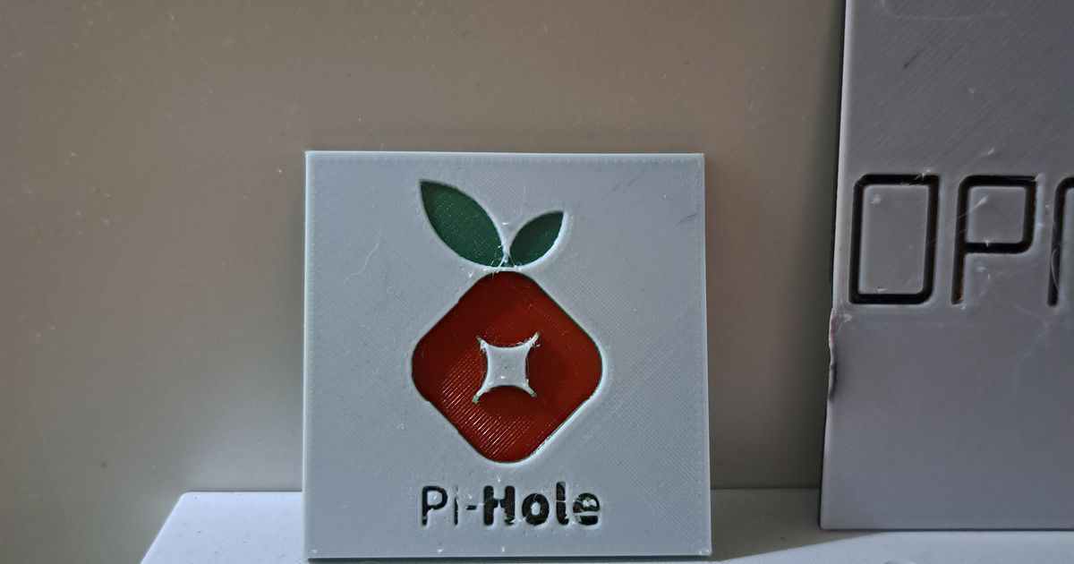Pi-Hole logo by Pepijn van Vliet | Download free STL model | Printables.com