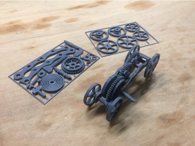 Wind-up Car Kit Card by PoIar B34R | Download free STL model ...