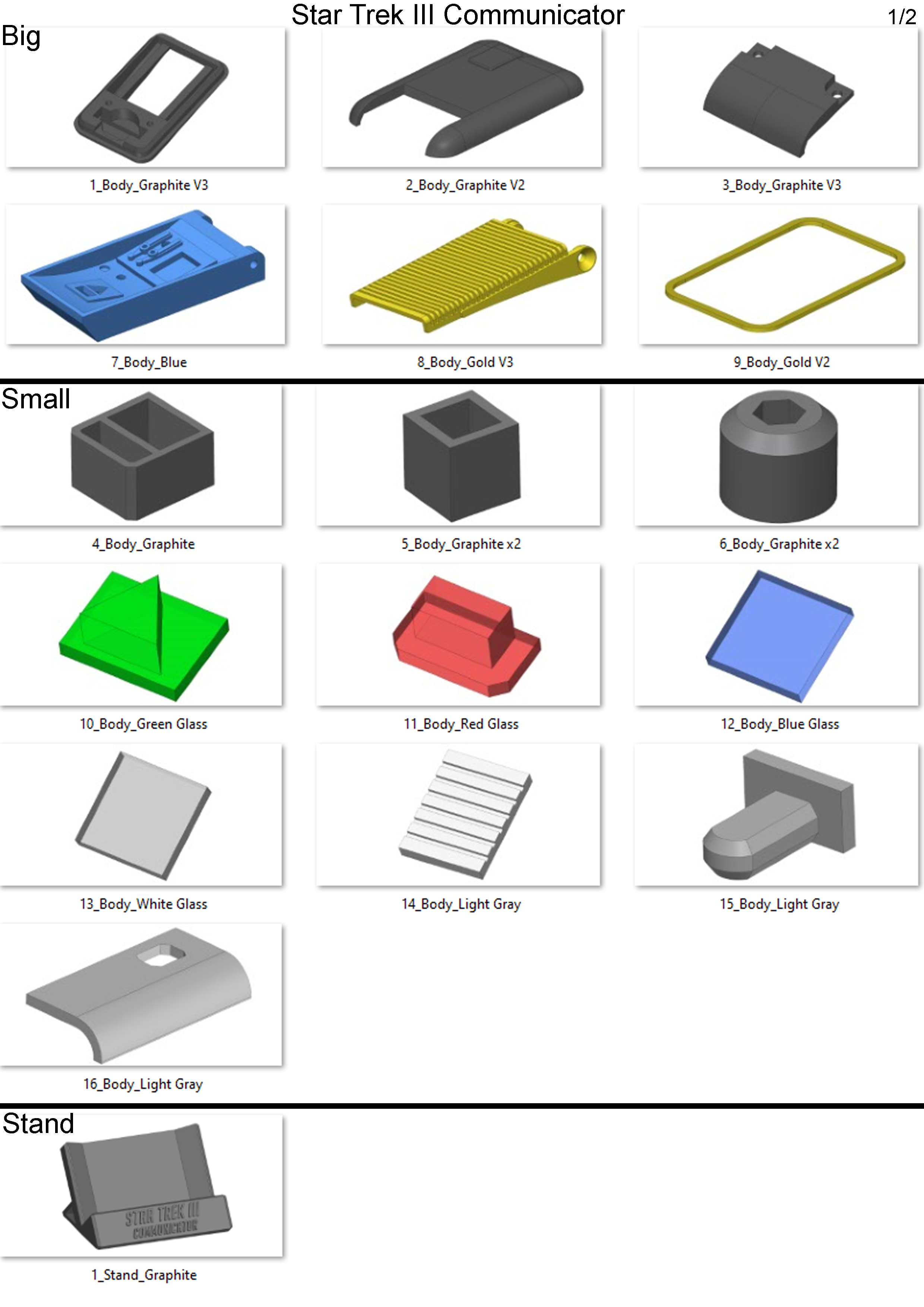 Communicator - Star Trek III - Printable 3d model - STL files by ...