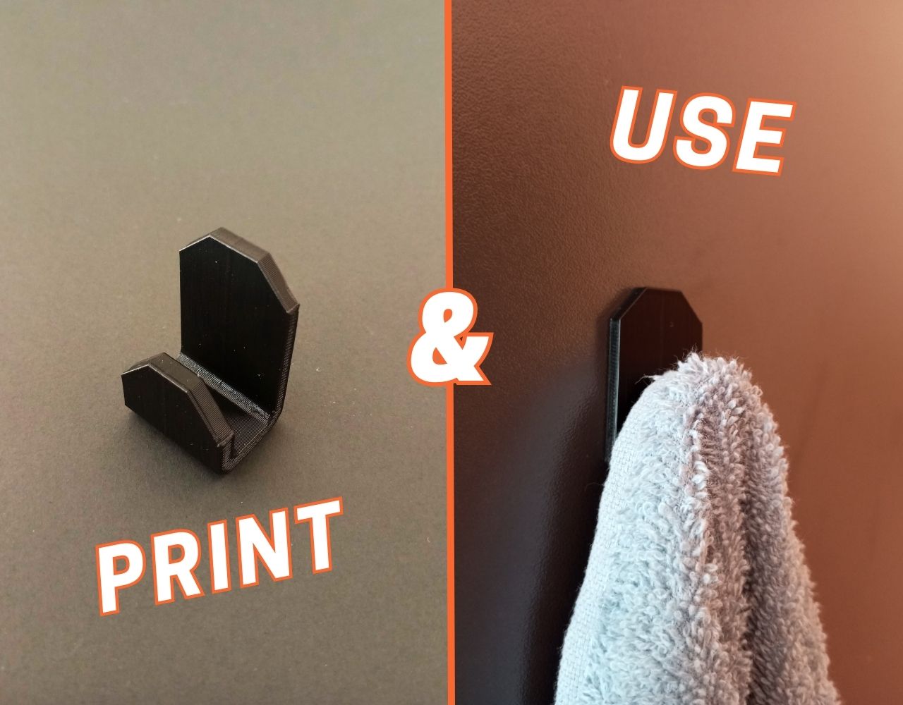 Towel / Clothes Hook. by Robo3DDesiGn | Download free STL model ...