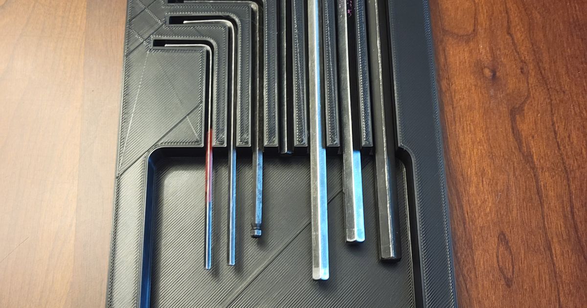 Gridfinity Tool Tray for Allen Keys / Hex Wrenches von Michael Patrick ...