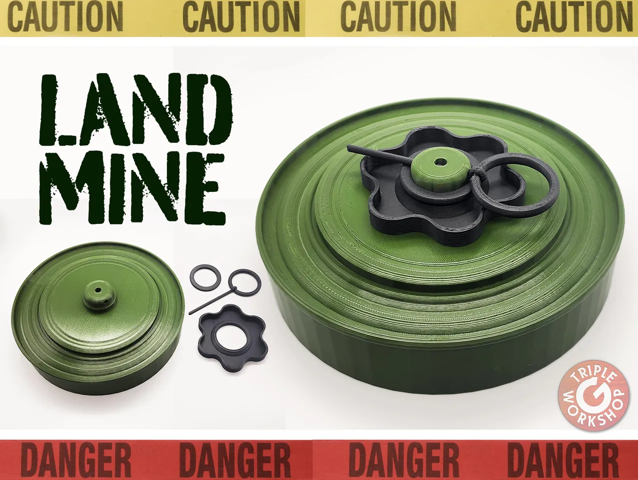 ⊗ Land Mine Replica ⊗ by Triple G Workshop | Download free STL model ...