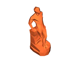 Low Poly Leaner by kh4rj0 | Download free STL model | Printables.com