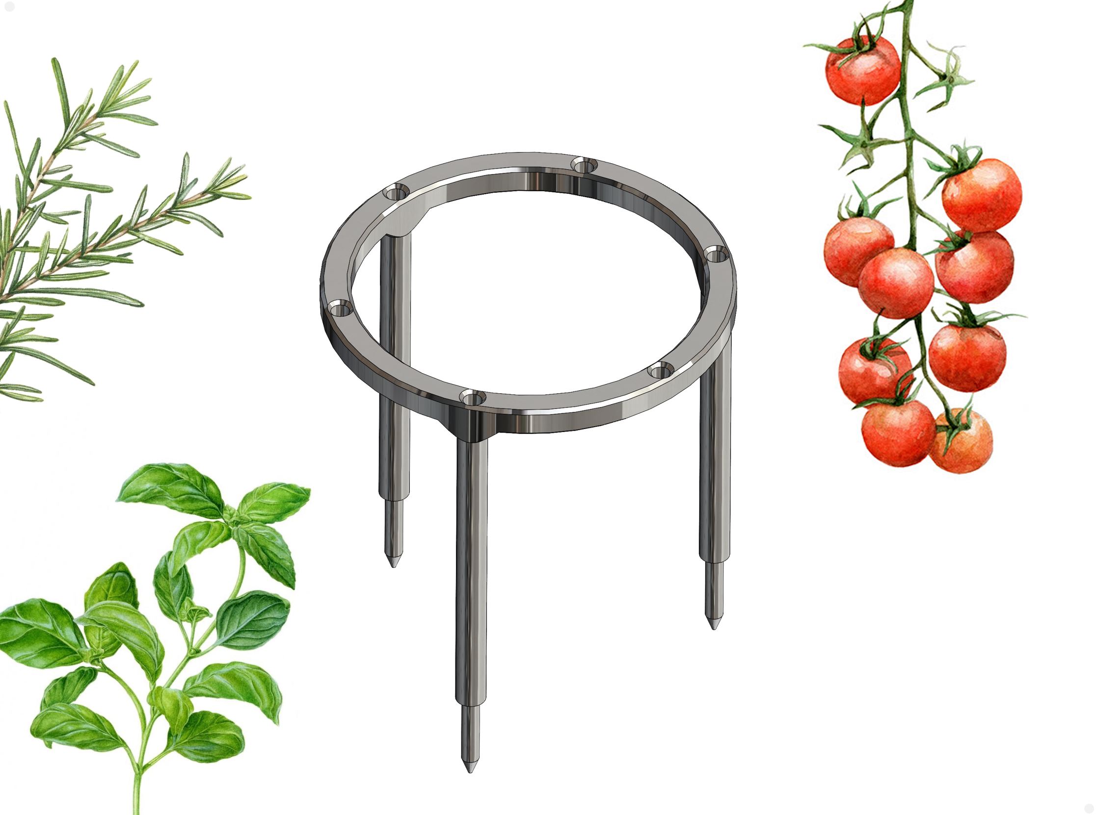 Stackable Plant Supports By Referentiel Download Free Stl Model