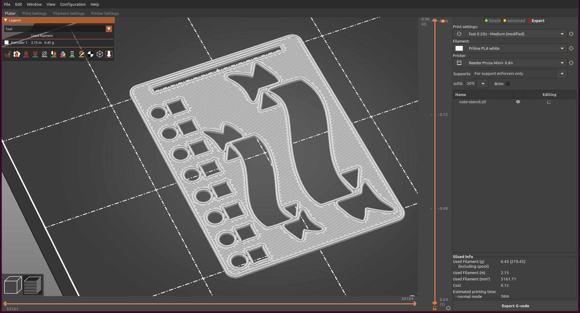 Note & List Stencil by Jérémy Reeder | Download free STL model ...