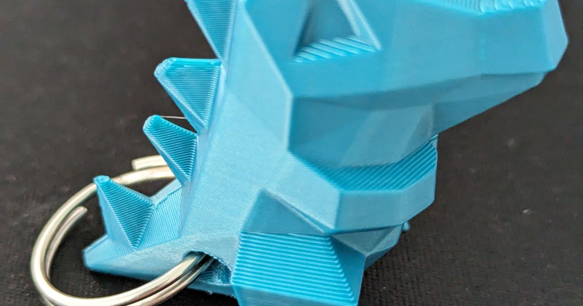 Low-Poly Totodile keychain by Z3Dart&tech | Download free STL model ...