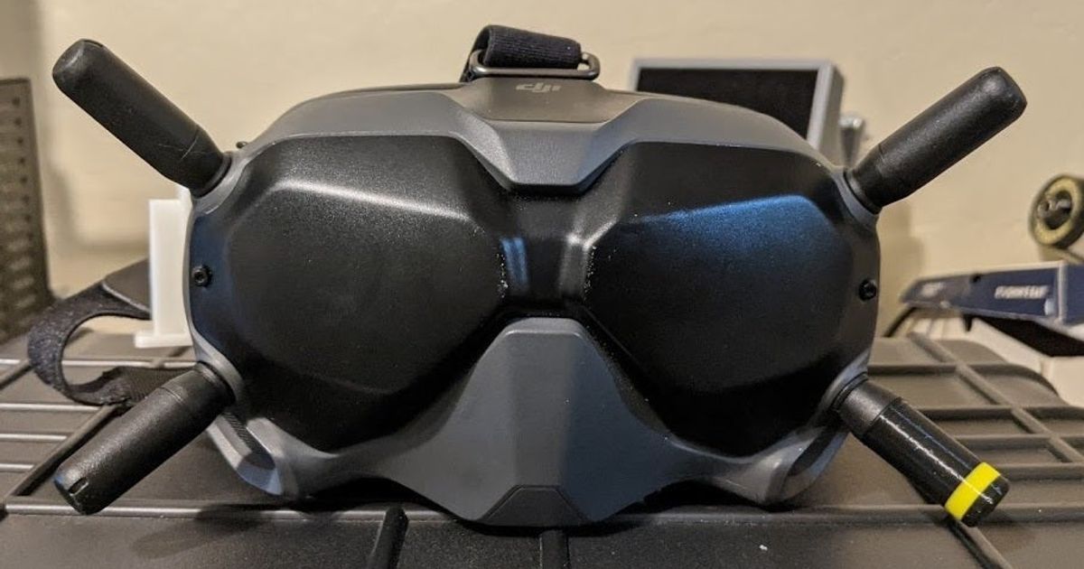 DJI FPV Goggle Antenna Cover by Qrome | Download free STL model ...