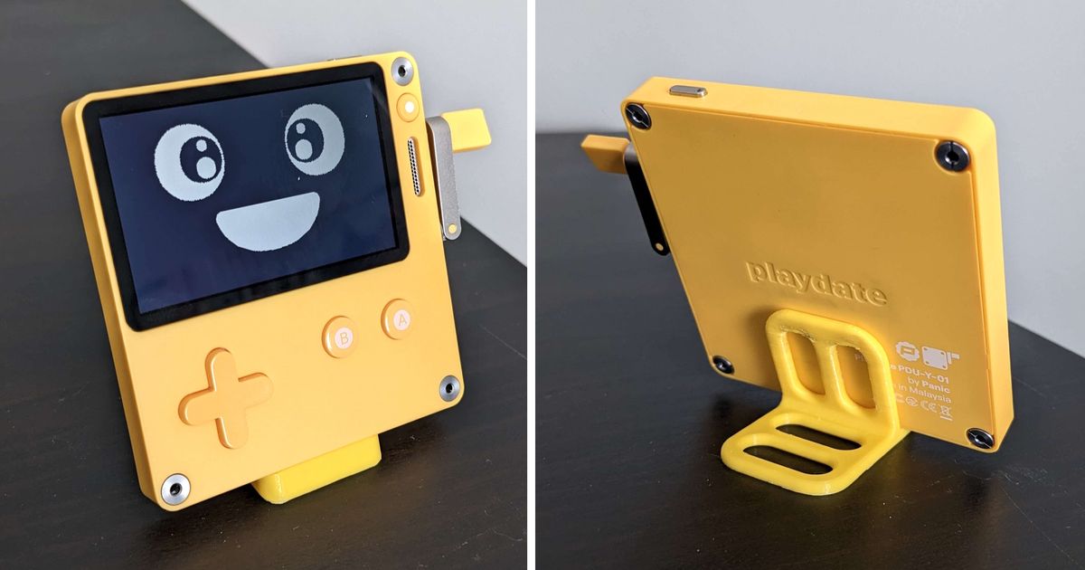 Playdate Stand Lite by sqrgl | Download free STL model | Printables.com