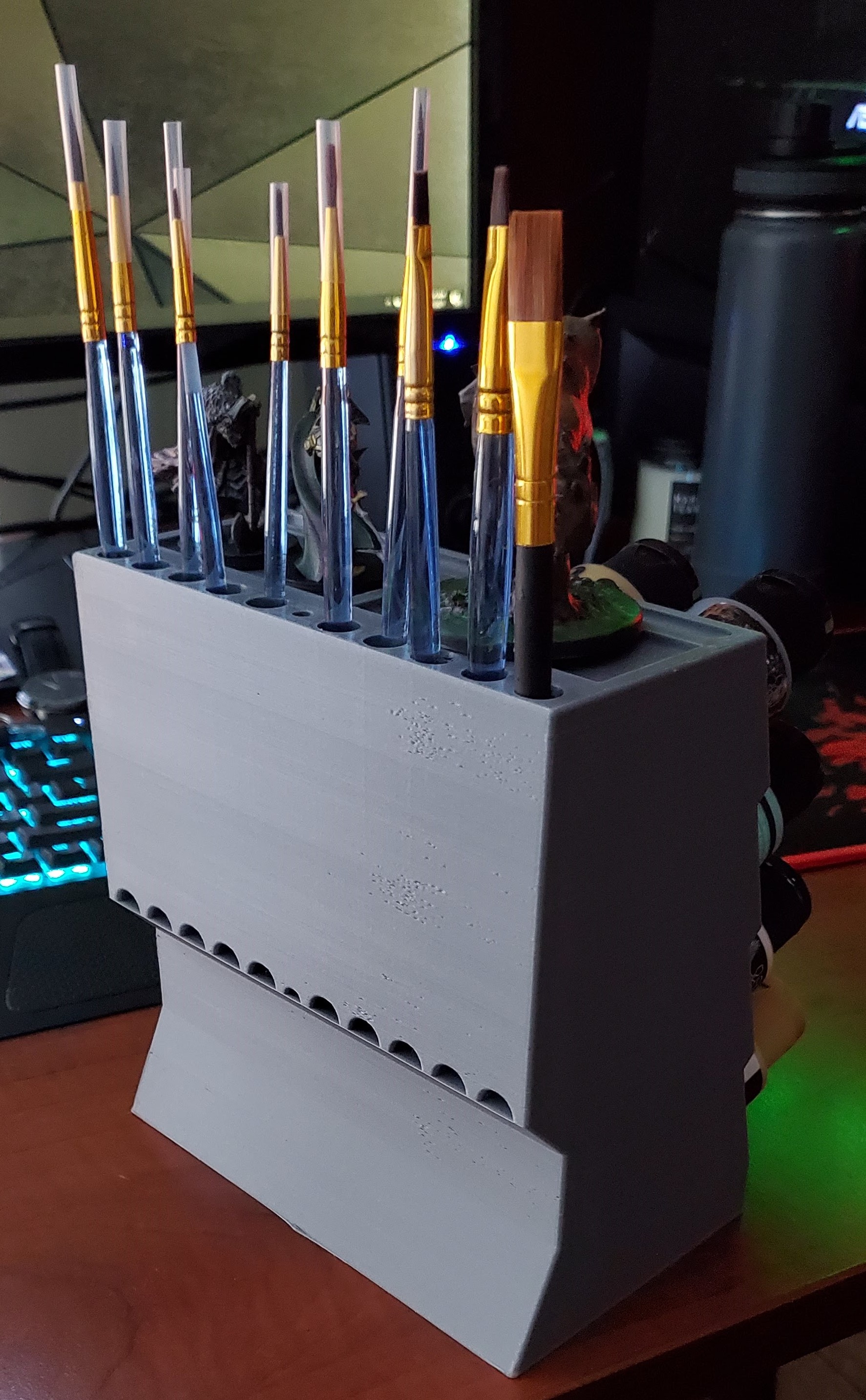 Acrylic Paint + Brush Rack por MatschineggN | Descargar modelo STL ...