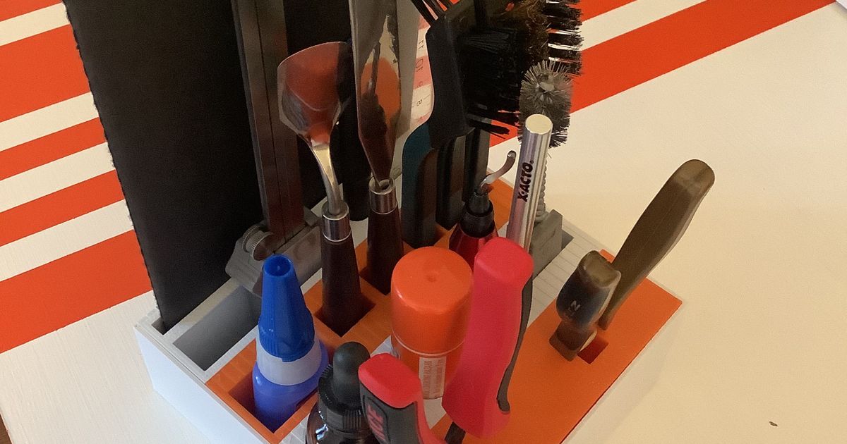 Modular customizable 3D printing toolbox by Fer | Download free STL ...