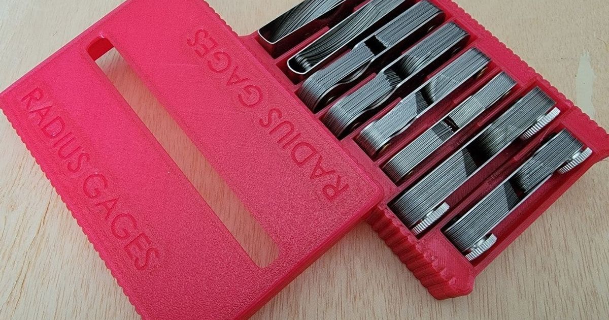 Radius Gauge Storage Box by Guido666 | Download free STL model ...